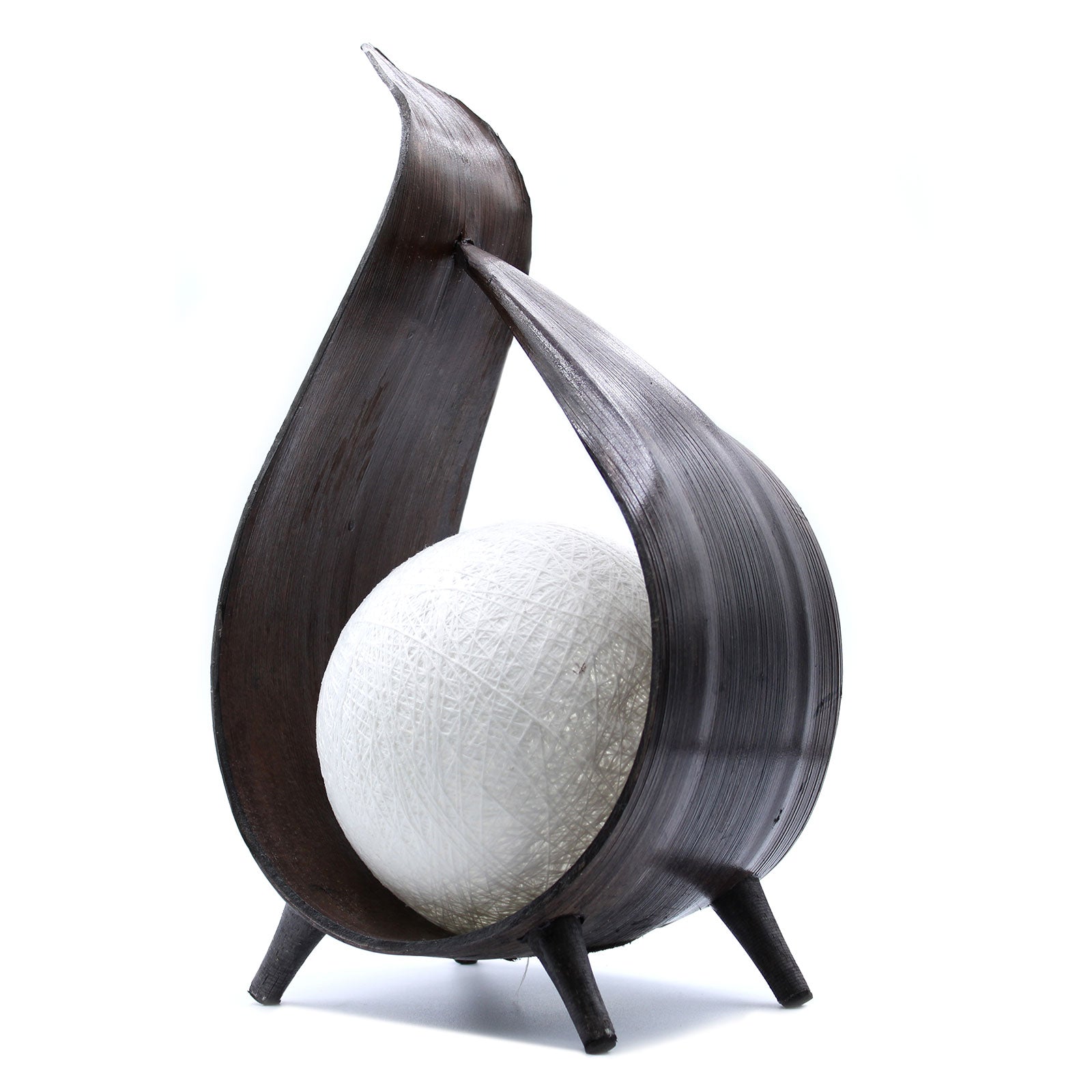 Natural Coconut Lamp Light Stand with Loop