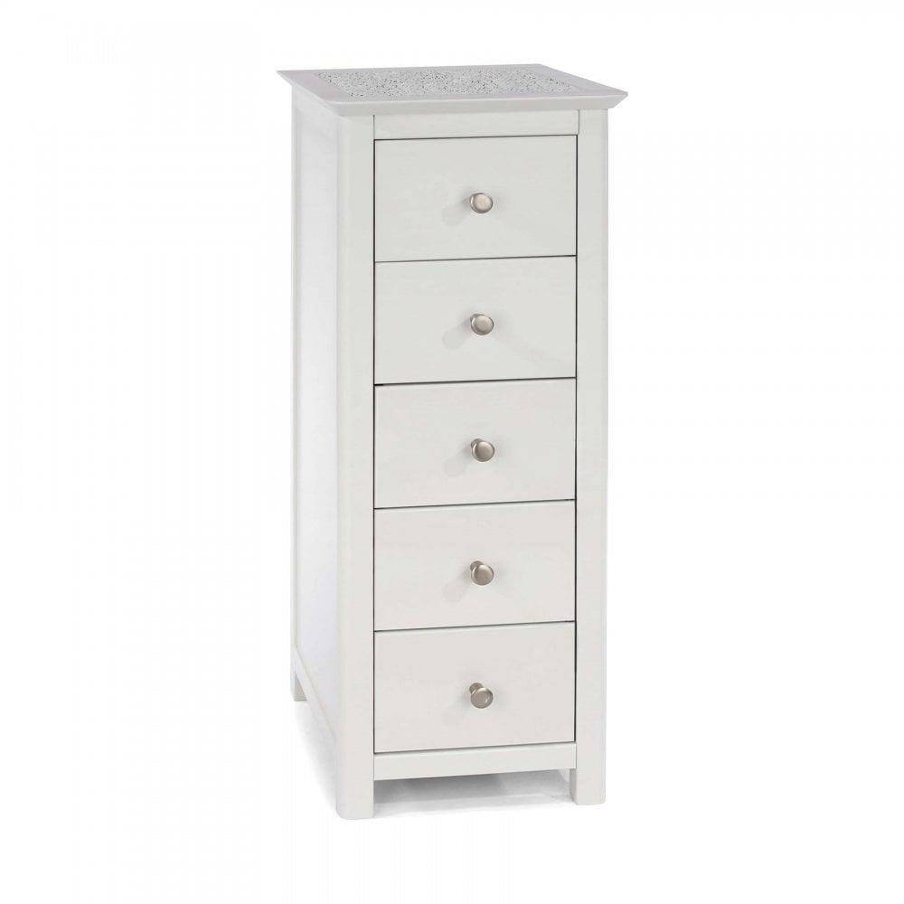 Seville 5 Drawer Narrow Chest