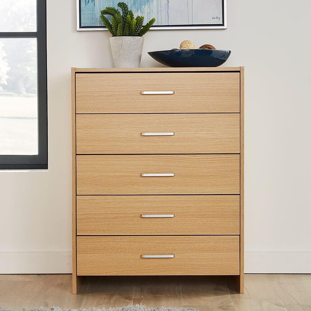 Stratford 5 Drawer Oak Chest